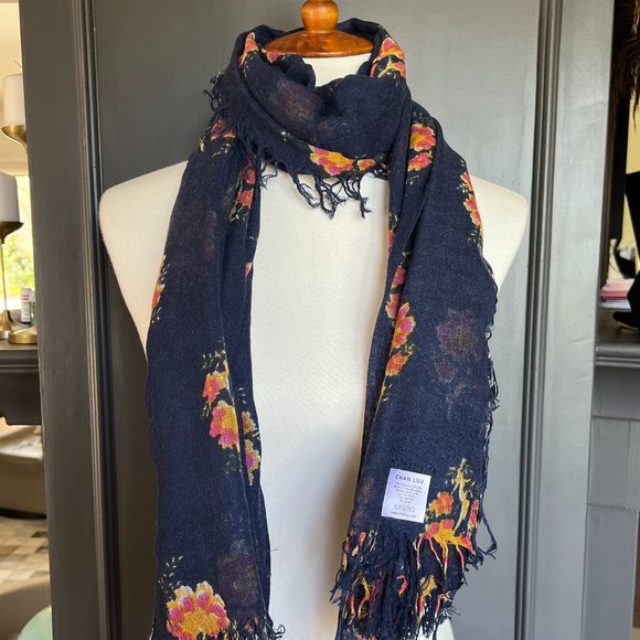 Chan Luu | Accessories | New Auth Chan Luu Pageant Blue Hibiscus Floral ...